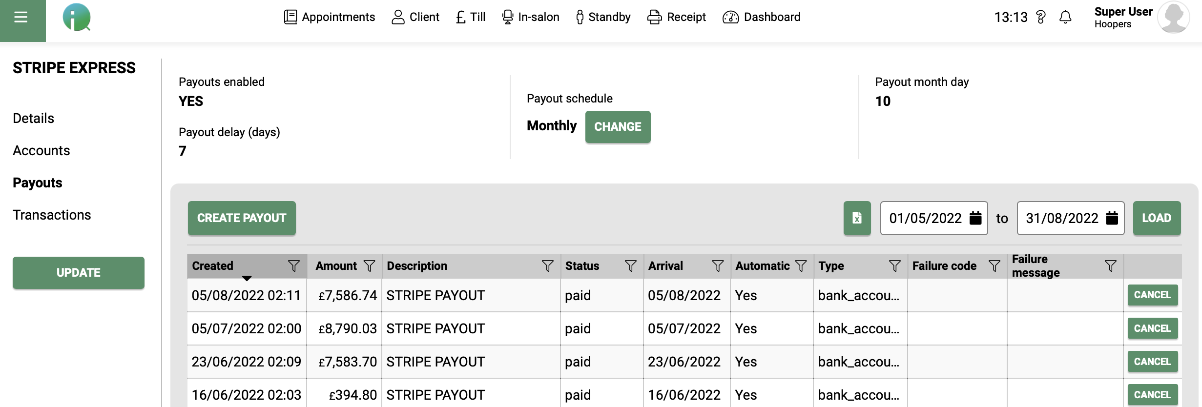 Your Stripe Express Account